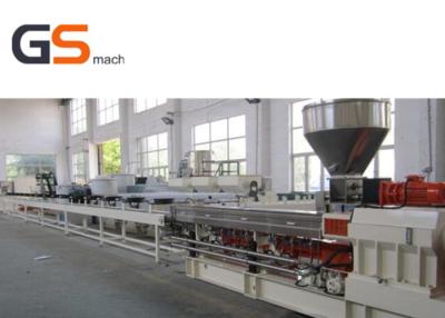 China Twin Screw Extruder Compound Pelletizing Line PP PE Filler Conveyor Belt for sale