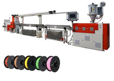 China Single Screw 3D Printer Filament Extruder Line 15 -30 kg/h Plastic Filament for sale