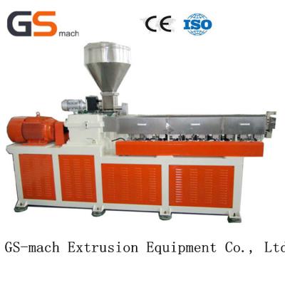 China Parallel Twin Screw Extruder Filler Masterbatch Machine 12 Months Warranty for sale