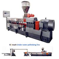 China 300 - 400 Kg / H Double Screw Extruder Machine With Under Water Pelletizing System for sale