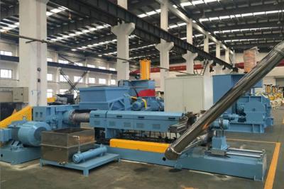 China Transparent Rigid Pvc Pelletizing Machine 110l Mixer With Hot Cutting System for sale