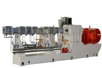 China Soft Pvc Pellet Extruder Machine Twin Screw Air Cooling Hot Cutting Granulator for sale