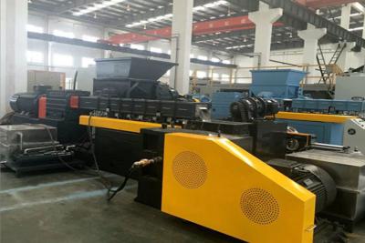 China Twin Single Screw Plastic Granules Making Machine With Air Cooling System for sale