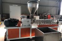 China Double Screw Pvc Pelletizing Machine With Water Strand Cutting System for sale