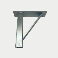 China Carbon Steel Building Hanging Rail Roller Bracket Welding Parts 150mm for sale