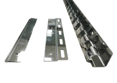 China Stainless Steel PVC Strip Curtain Hanging Bracket 1.0mm 1230mm Metal Stamping Parts for sale