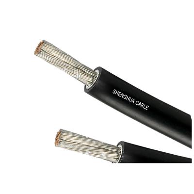 China LSZH Solar Panel Cable 4 6 10mm2 XLPE PV Electric Wire, TUV UL Approval Power Cable PV1-F Red Black DC 1500V H1z2z2-K Solar Cable for sale