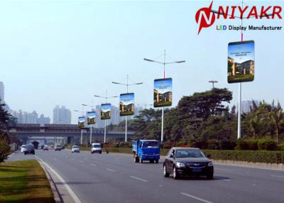 China 3G 4G Wireless Creative LED Display P6 Pole Outdoor Street LED display for sale