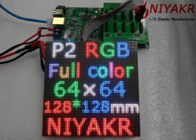 China High Definition P2 Indoor LED Display Module Full Color 1400 Cd/sqm for sale