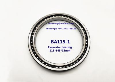 China BA115-1 excavator bearing thin section angular contact ball bearing 115*145*15mm for sale