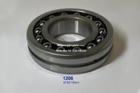 China 1206 automotive bearings with oil slot 30*62*16mm for sale