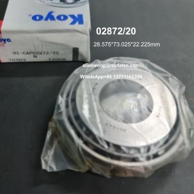 China 02872/20 automotive bearings taper roller bearings 28.575*73.025*22.225mm for sale