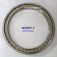 China P4 P5 Single Row Thin Wall Bearings Excavator Ball Bearings With Nylon AC6037-1 300x370x33mm for sale