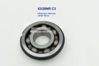 China 63/28NR C3 Motorcycle Bearings 28x68x18mm with Snap Rings for Automotive Parts for sale