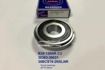 China B30-126NR C3 30BCS19-2NSLNR 30363-30031 Toyota Bearings 30x75x20mm Non-standard Deep Groove Ball Bearings for sale