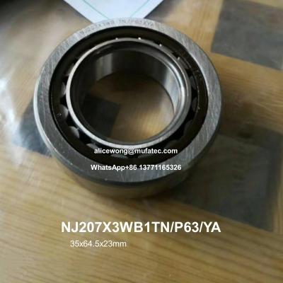 China NJ207X3WB1TN/P63/YA Automotive Gearbox Bearings 35x64.5x23mm Cylindrical Roller Bearings for sale