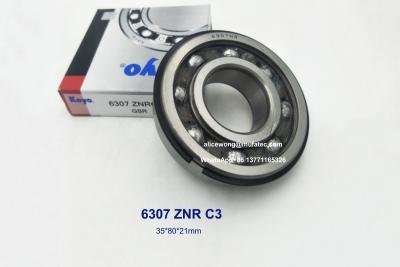China 6307 ZNR bearings with snap ring 35x80x21mm for sale