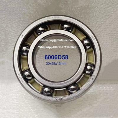China 6006D58 New Energy Vehicle Gearbox Bearing Drive Motor Bearing 30x58x13mm Open Type Nylon Cage Ball Bearings for sale
