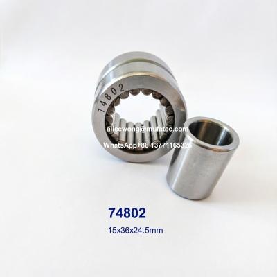 China 74802 15x36x24.5mm Full Complement Needle Roller Bearings With Inner Rings for sale