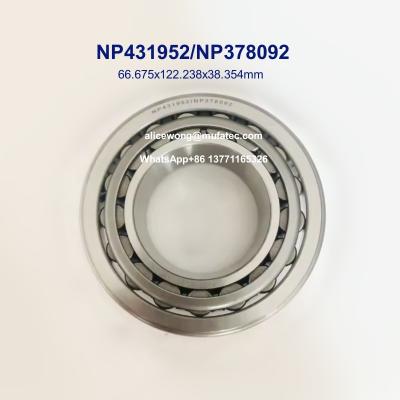 China NP431952/NP378092 66.675x122.238x38.354mm automotive differential bearings for sale