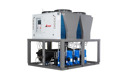 China 40 Ton Air Cooled Modular Water Chiller System - 122 kW Cooling Capacity, 2100×1660×2100 mm Dimensions for sale