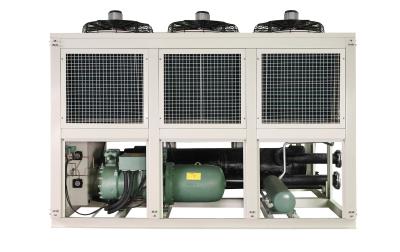 China 120 Ton Screw Compressor Chiller - 382.8 kW Cooling Capacity, Air/Water Cooled Industrial Refrigeration System for sale