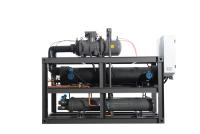 China 100HP Water Cooled Screw Chiller 375.4kW Capacity with 78kW Power Input - CE ISO9001 Certified Industrial Cooling System for sale
