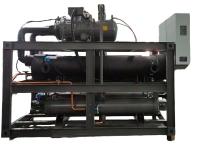 China 40 Ton Water Cooled Industrial Chiller System - 143 kW Cooling Capacity, 40.8 kW Power Input - AGS-40WSHI Model for sale