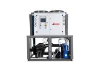China 40HP Air Cooled Screw Chiller - 124.6 kW Cooling Capacity, 44 kW Input Power for Industrial Applications for sale