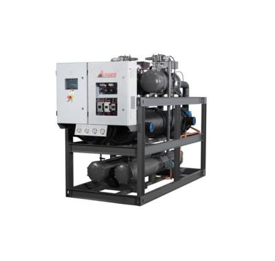 China 100TR Industrial Water Cooled Screw Chiller - 373.9kW Cooling Capacity, 3500×1050×1600mm Dimensions for sale