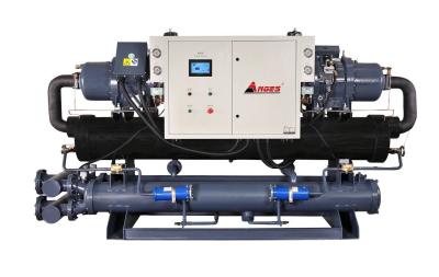 China 200HP Water Cooled Screw Chiller System - 747.8kW Cooling Capacity, 148kW Power Input, 5-30°C Temperature Range for sale
