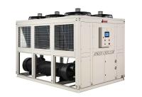 China 50HP Screw Type Air-Cooled Industrial Chiller - 164kW Cooling Capacity, 2400mm Dimensions for Plastic Molding for sale