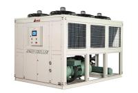China 120 Ton Air Cooled Screw Chiller with 351.6 kW Cooling Capacity and 112 kW Power Input for Industrial Process Cooling for sale