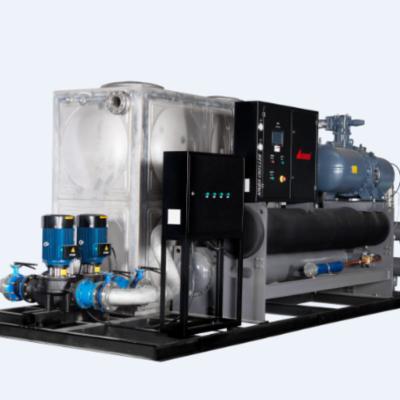 China 60HP Industrial Water-Cooled Screw Chiller System - 201.6 kW Cooling Capacity, 56 kW Power Input with 12-Month Warranty for sale