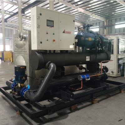 China 75HP Water Cooled Screw Chiller - 269.7 kW Cooling Capacity, 71 kW Input Power, Integrated Package Unit for sale