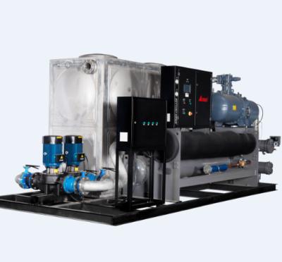 China 160HP Water Cooled Screw Chiller with 614.7kW Cooling Capacity and R22 Refrigerant - Integrated Industrial Cooling System for sale