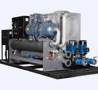 China 85HP Water Cooled Screw Chiller with 317.8 kW Cooling Capacity for Plastic Mold Temperature Control for sale
