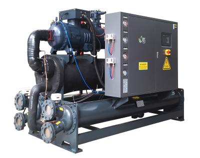 China 60HP Industrial Water Cooled Chiller System with 143kW Cooling Capacity and Semi-Hermetic Screw Compressor for sale