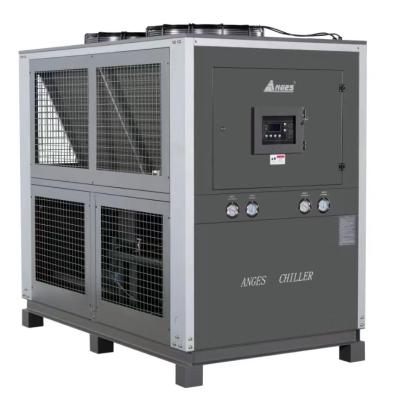 China 40hp Semi Hermetic R134A Air Cooled Screw Compressor Chiller 124.6kw for Injection Molding for sale