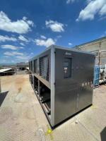 China Panasonic PLC Controlled Air Cooled Screw Chiller 100-765kW with R410a Refrigerant for Industrial Cooling for sale