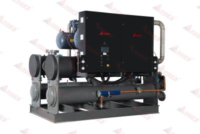 China 100 Ton Water Cooled Semi-Screw Industrial Chiller 373KW 220-480V for Plastic Injection Molding for sale