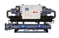 China Large Capacity Industrial Water Cooled Screw Chiller - 539.4 kW Cooling, 112.2 kW Power, Double Compressor System for sale
