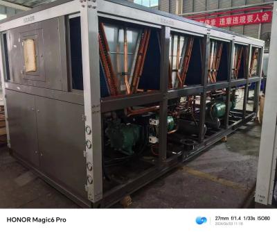 China 120hp Portable Industrial Water Chiller Semi Hermetic Screw Type 382.8kW 380V for sale