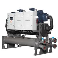 China 100HP Water Cooled Screw Chiller 373.9kW Semi-Hermetic Compressor for Plastic Extrusion Mold Processing for sale
