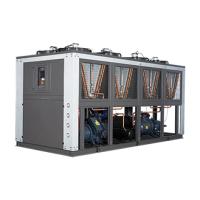 China 150HP Air Cooled Screw Compressor Chiller 150 Ton Industrial Cooling Machine for PVC Profile Extrusion Lines for sale