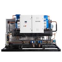 China 180 Ton Water Cooled Screw Chiller 170kW 691.3kW Cooling Capacity Industrial Refrigeration System for sale