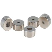 China Neodymium Magnet M5 Counterbore 25x4mm Round Perforated Industrial for sale