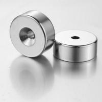 China N52 Neodymium Disc Countersunk Hole Magnets For Linear Motor for sale