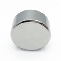 China Circular N42 Neodymium Disc Magnets Black Epoxy Coated permanent for sale