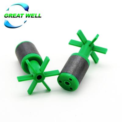 China Customized Ferrite Round Ring Magnets , ODM Magnetic Water Pump Rotor ROHS for sale